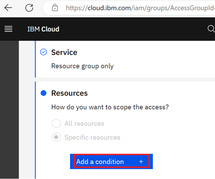 Create access group and assign permissions for creating a Red Hat OpenShift cluster on IBM Power ...